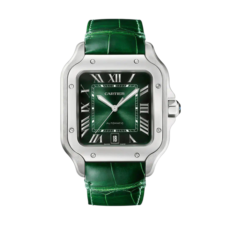 Cartier Santos leather Mirror Original – O watches